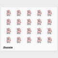 Ham-gry Funny Animal Pig Pun Classic Round Sticker | Zazzle