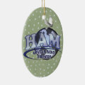 HAM LOGO BLUE AMATEUR RADIO OPERATOR CERAMIC ORNAMENT | Zazzle