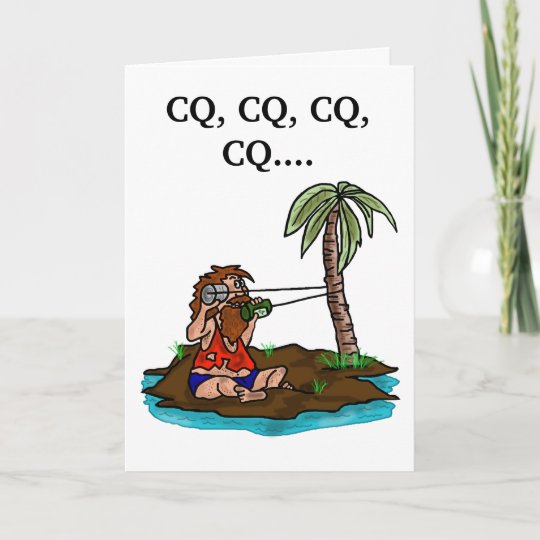 Ham Radio Birthday Card Remote Island Operator | Zazzle.com