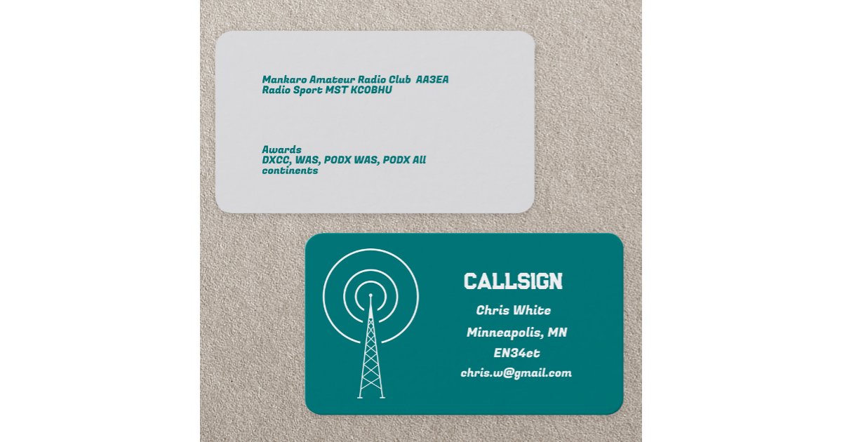 Ham Radio Business Card | Zazzle
