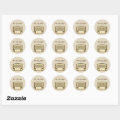 Ham radio classic round sticker | Zazzle