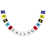 Ham Radio Transmitter Frequency Call Sign Fabric | Zazzle