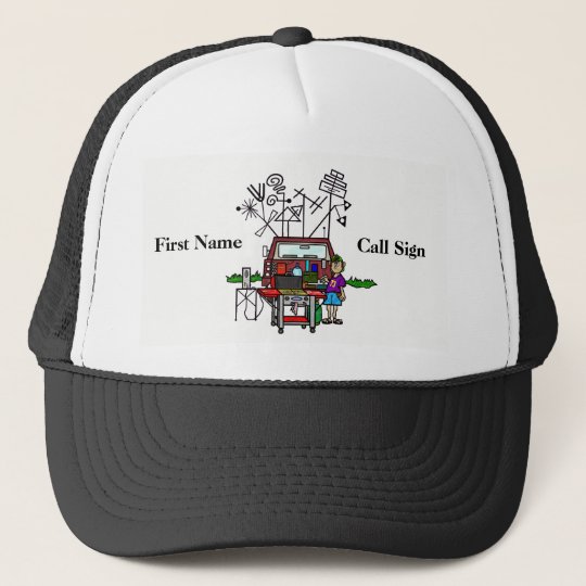 Ham Radio Mobile Rig Outdoor BBQ Operator Cap | Zazzle.com