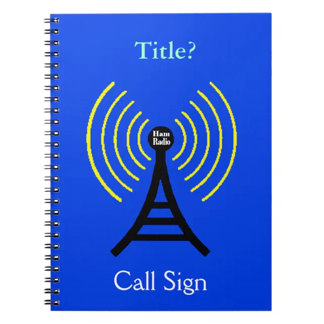 Ham Radio Notebook with Transmitter | Zazzle