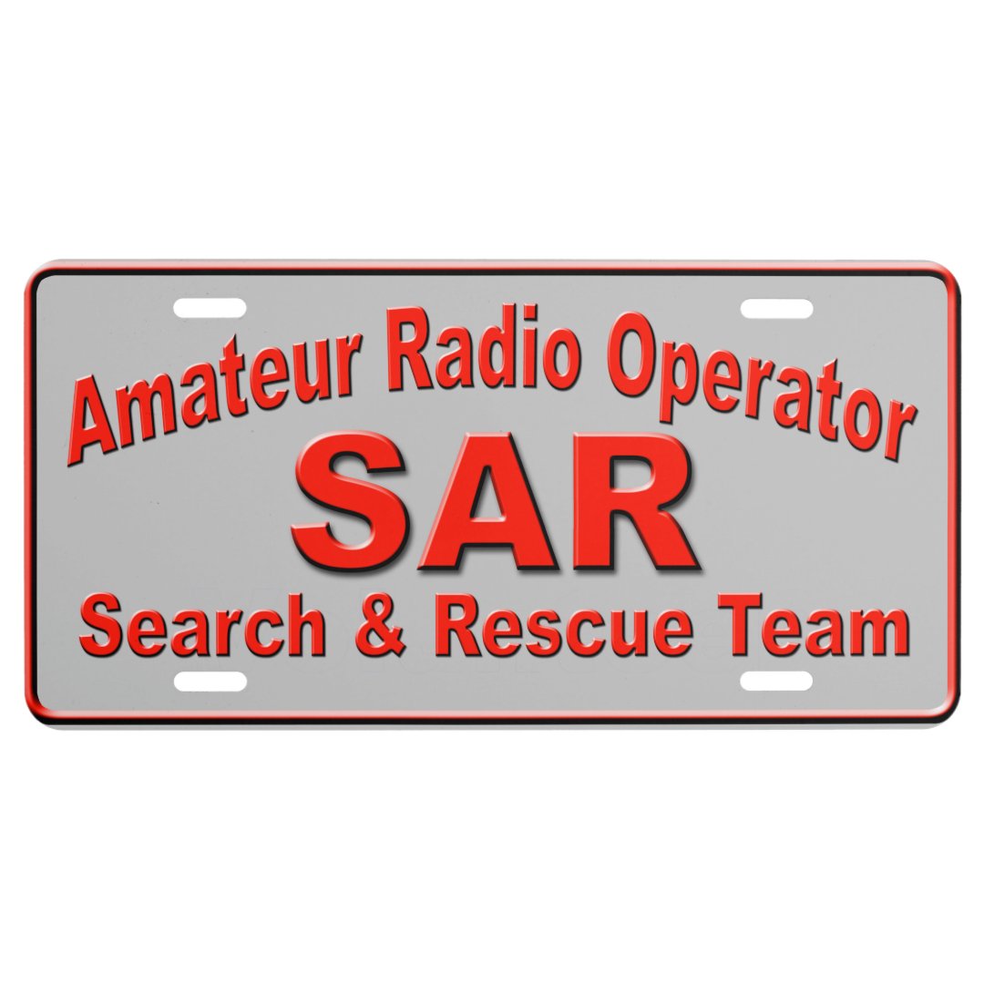 Ham Search & Rescue License Plate | Zazzle