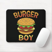 HAMBURGER / CHEESEBURGER: Burger Boy Mouse Pad | Zazzle