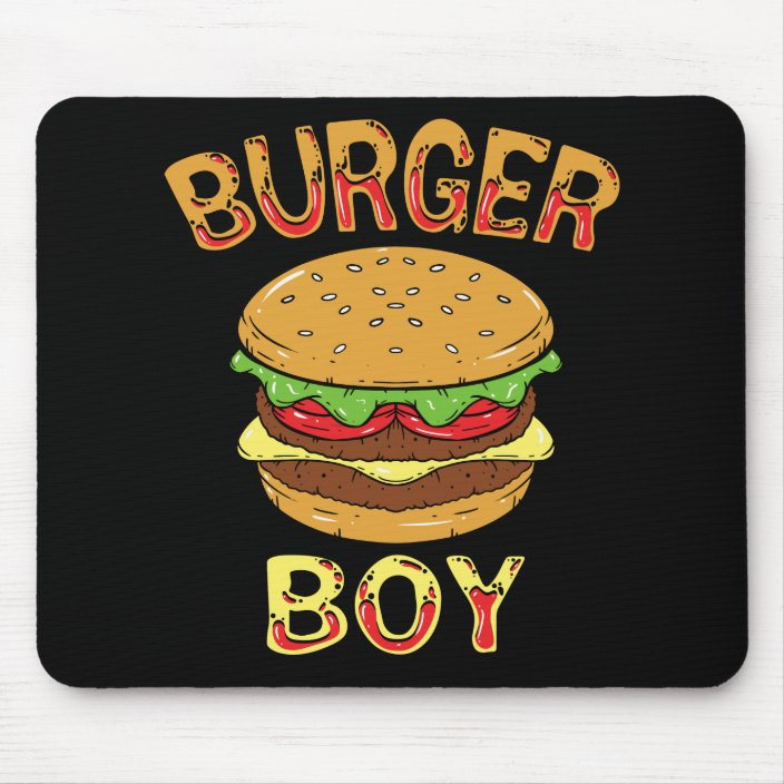HAMBURGER / CHEESEBURGER: Burger Boy Mouse Pad | Zazzle.com