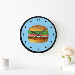 Hamburger Clock | Zazzle