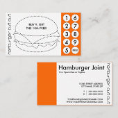 hamburger cut out punch cards | Zazzle