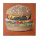 Hamburger Illustration ceramic tiles | Zazzle