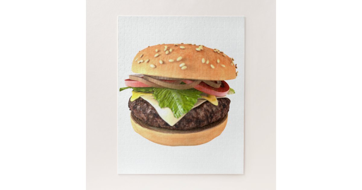 Hamburger Jigsaw Puzzle | Zazzle