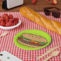 Hamburger paper plate | Zazzle