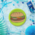 Hamburger paper plate | Zazzle