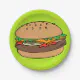 Hamburger paper plate | Zazzle