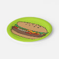 Hamburger paper plate | Zazzle
