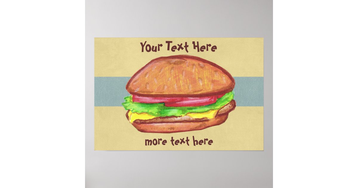 Hamburger Poster | Zazzle