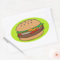 Hamburger sticker | Zazzle