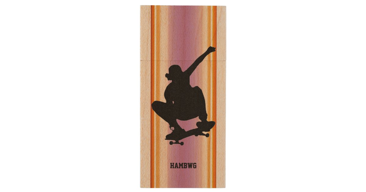 HAMbWG - USB Flash Drive - Skateboarding | Zazzle