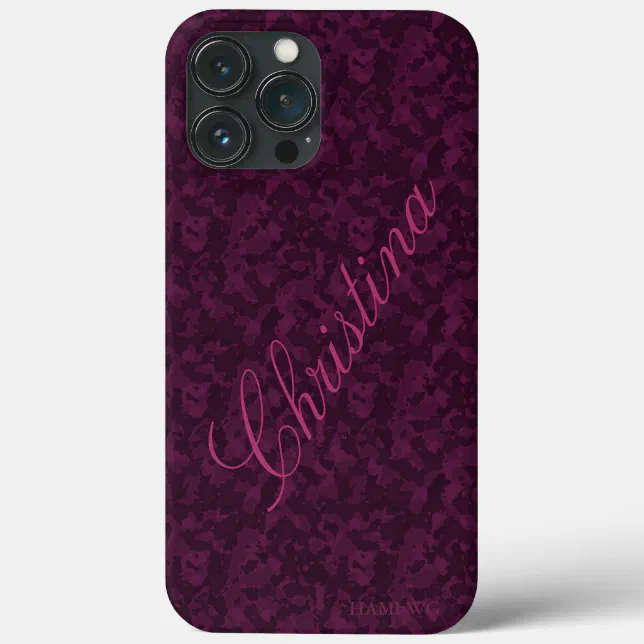HAMbWG Xtreme Phone Case - Raspberry Camouflage | Zazzle