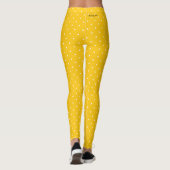 HAMbyWG - Compression Leggings - Yellow White Polk | Zazzle