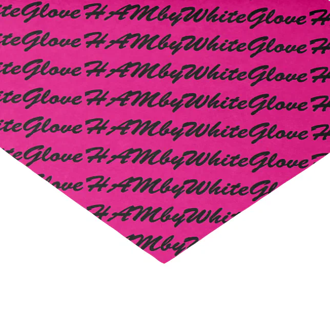 HAMbyWG - Tissue Paper - Hot Pink Signature Logo | Zazzle
