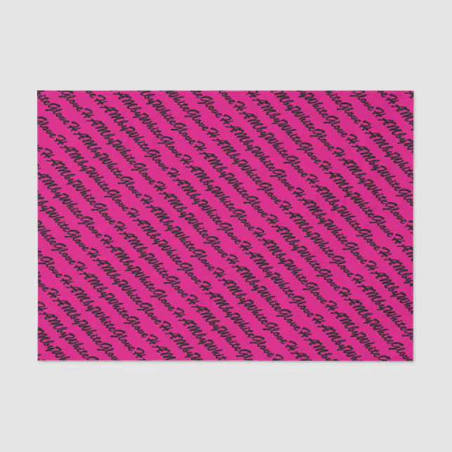HAMbyWG - Tissue Paper - Hot Pink Signature Logo | Zazzle
