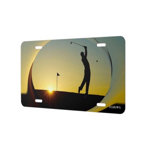 HAMbyWG - Vanity License Plate - Golfer | Zazzle