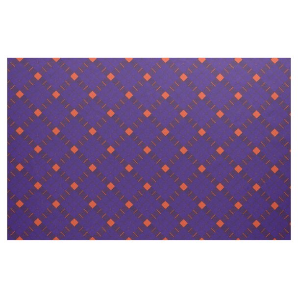 Hamilton Tartan Print Fabric | Zazzle