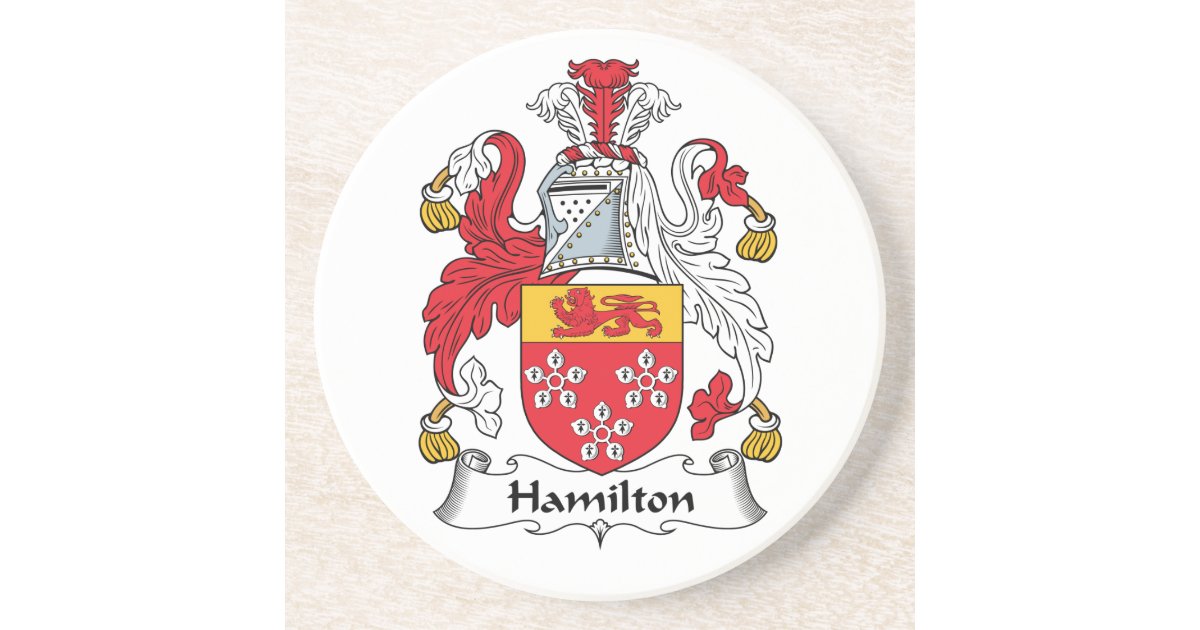 Hamilton Family Crest Coaster | Zazzle