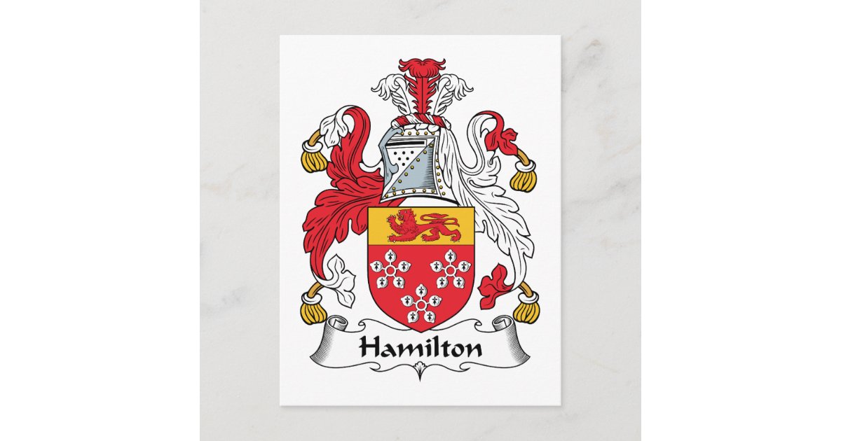 Hamilton Family Crest Postcard | Zazzle