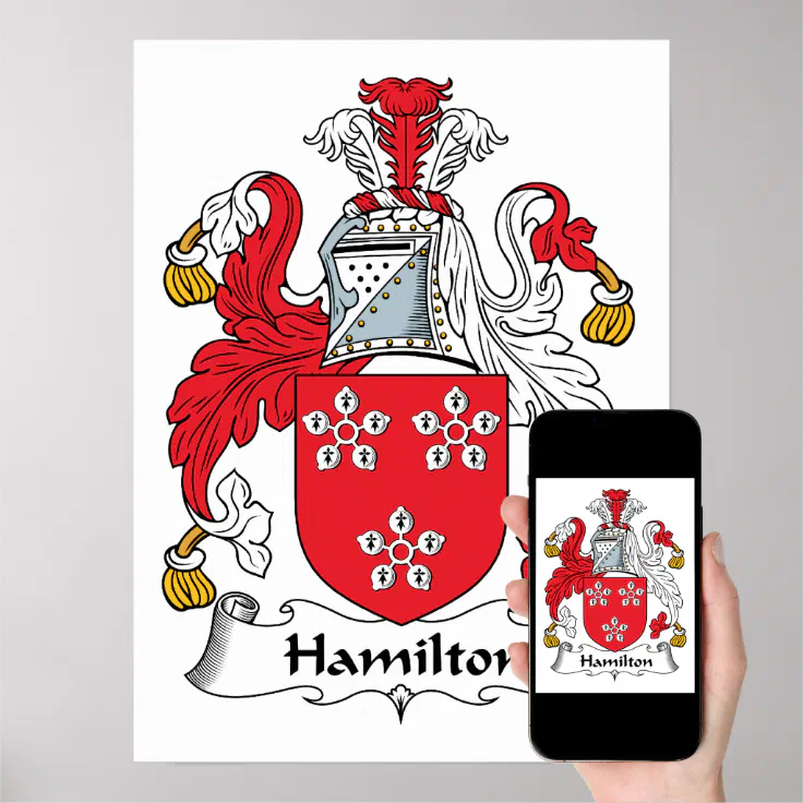 Hamilton Family Crest Poster | Zazzle