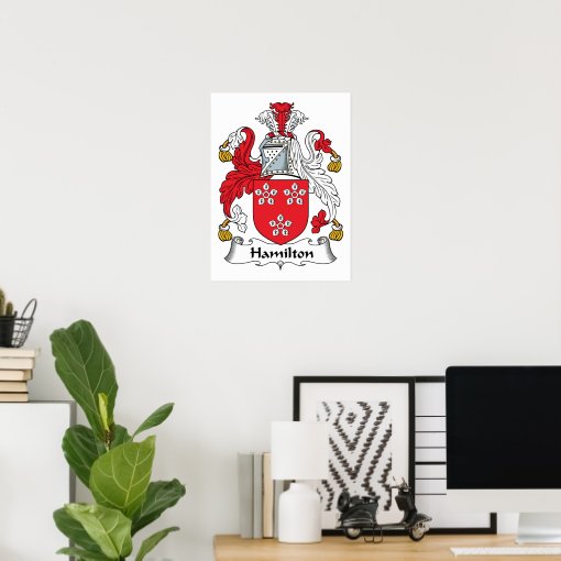 Hamilton Family Crest Poster | Zazzle
