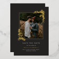 Hamilton Gold Foil Greenery Wedding Save the Date Foil Invitation | Zazzle