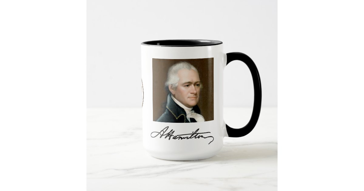 Hamilton Portrait & Facts Mug | Zazzle