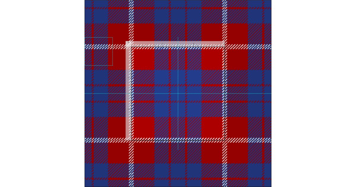 Hamilton Tartan Print Fabric | Zazzle