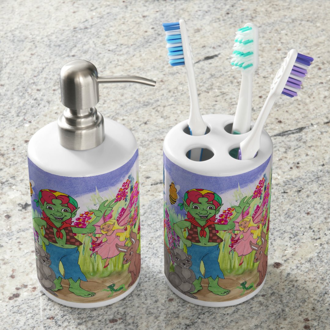 Hamilton Troll & Friends Toothbrush and Soap Set | Zazzle