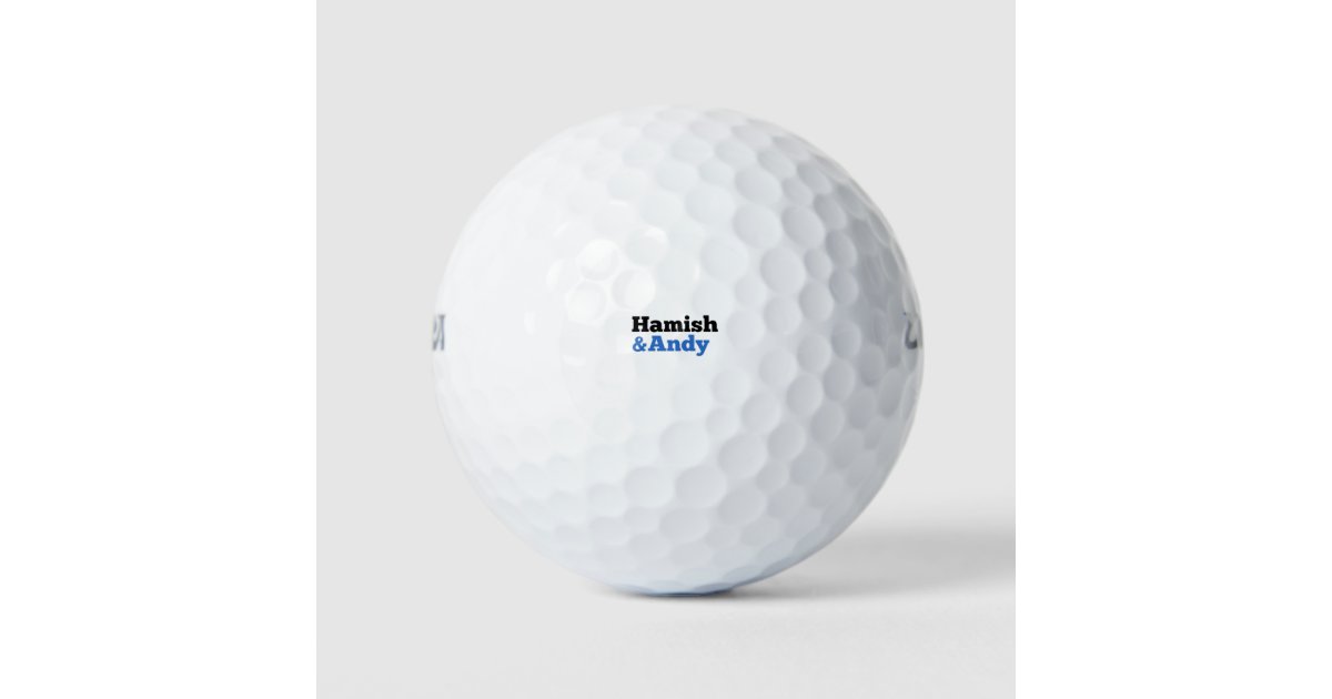 Hamish And Andy Golf Balls | Zazzle