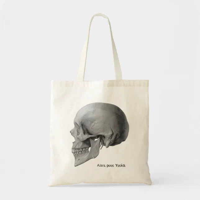 Hamlet Shakespeare skull poor Yorick book tote | Zazzle