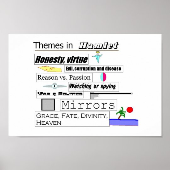 Hamlet themes poster | Zazzle.com