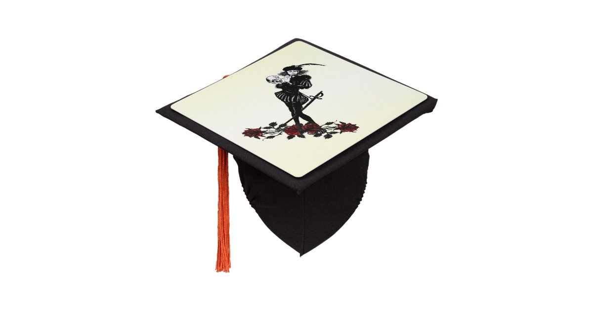 Hamlet Yellow Graduation Cap Topper | Zazzle