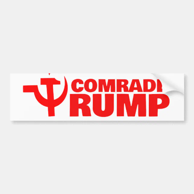 Hammer and sickle "Donald Trump" Bumper Sticker | Zazzle