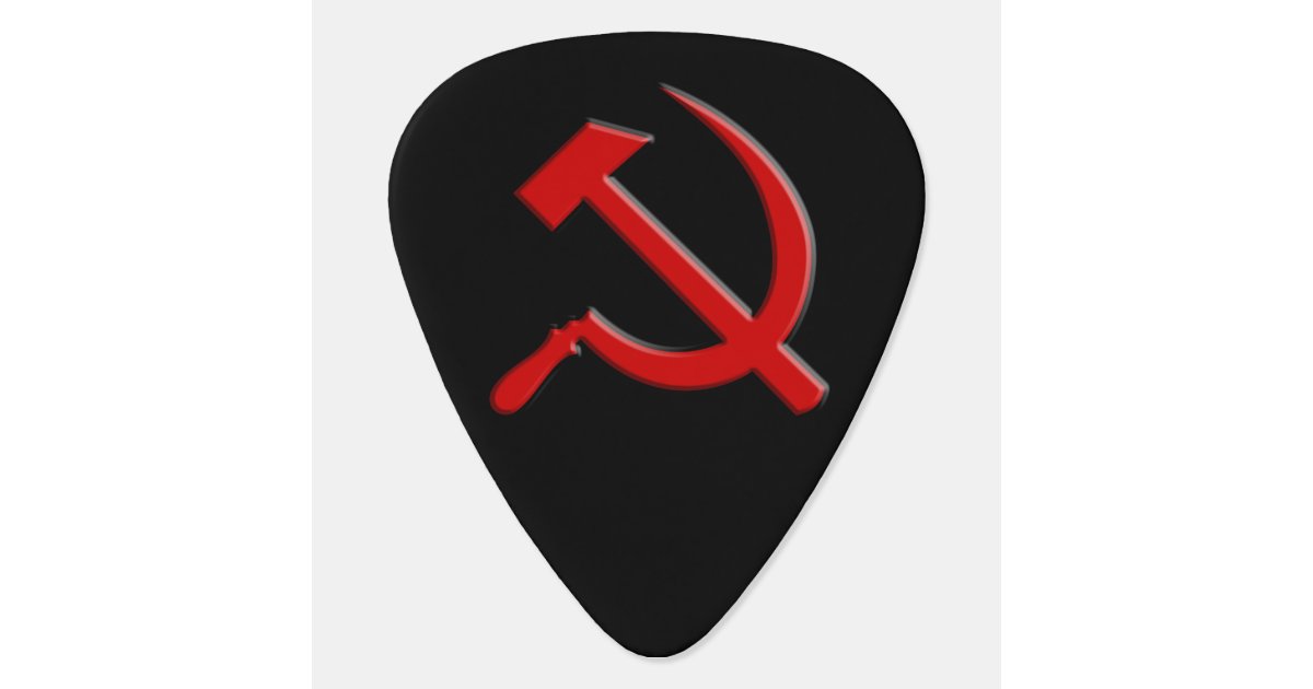 Hammer and Sickle Guitar Pick | Zazzle