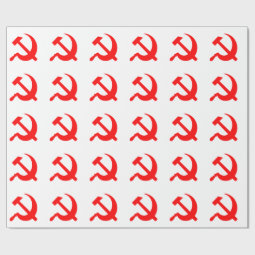 Hammer and Sickle Wrapping Paper | Zazzle