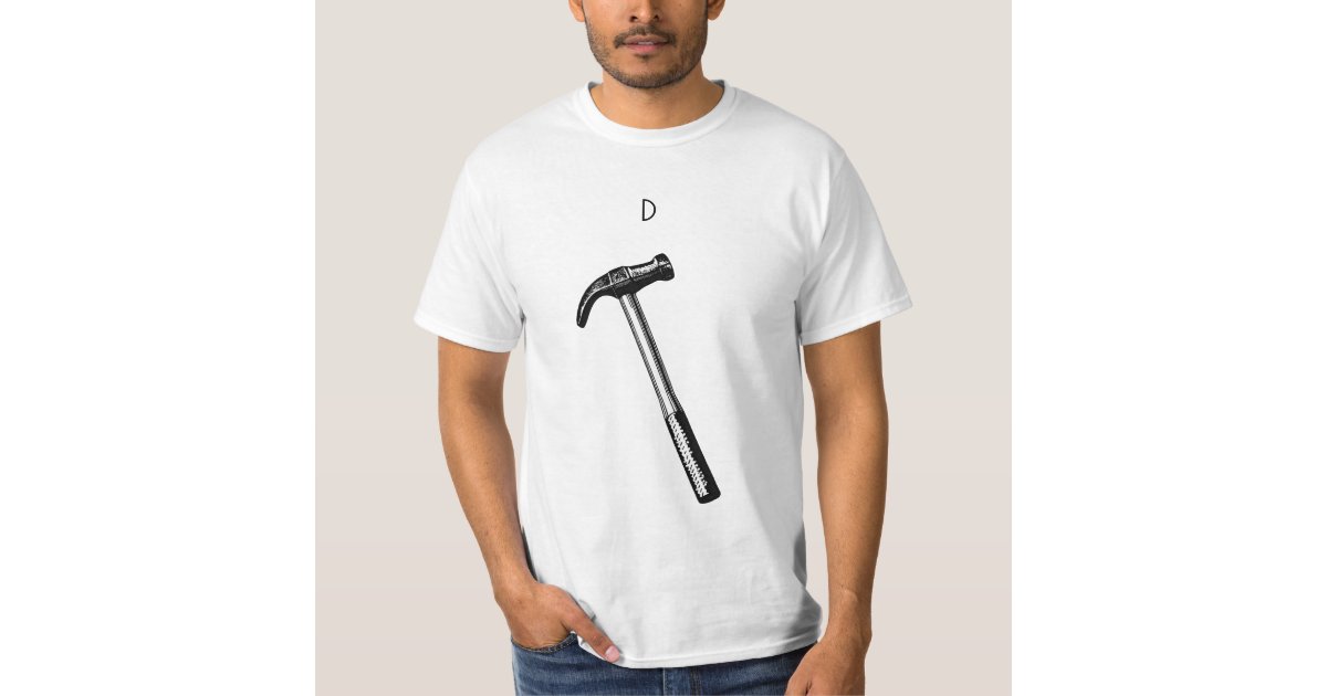 Hammer Drawing, vintage tool illustration. T-Shirt | Zazzle