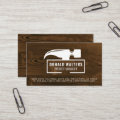 Hammer Head Tool | Wooden Board Business Card | Zazzle