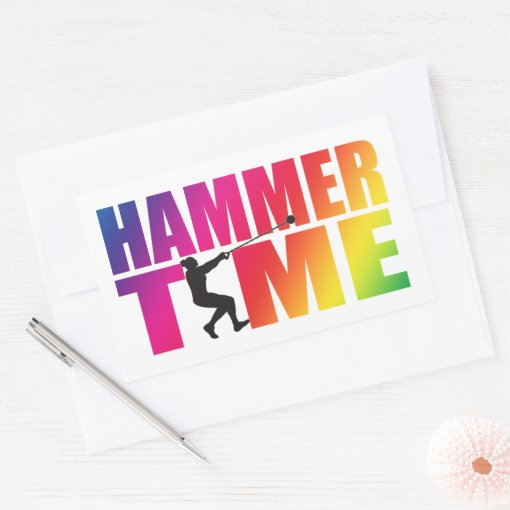 Hammer Throw Track and Field Stickers | Zazzle
