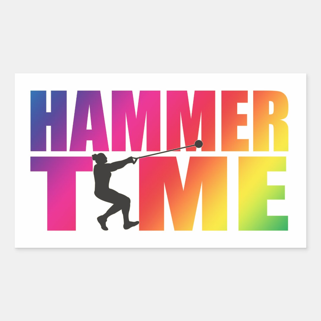 Hammer Throw Track and Field Stickers | Zazzle