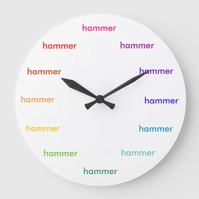 Hammer time clock | Zazzle