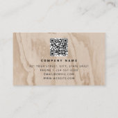 Hammer Wooden Carpenter Construction QR Code Business Card | Zazzle