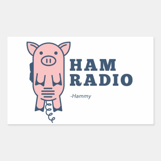 Hammy, Ham Radio Sticker | Zazzle.com